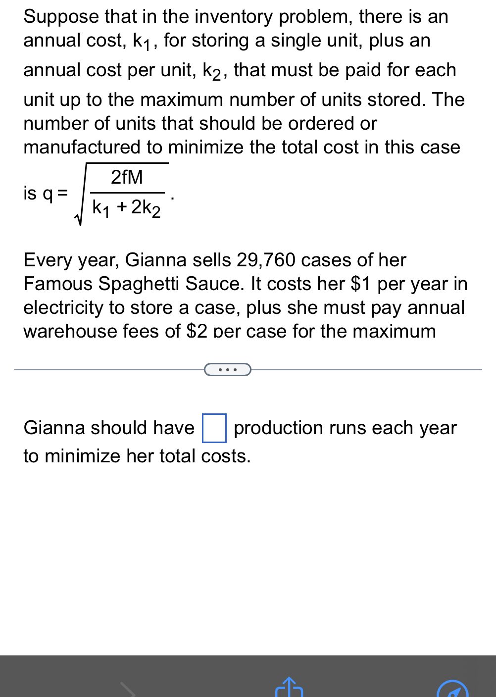 Solved Suppose That In The Inventory Problem There Is An