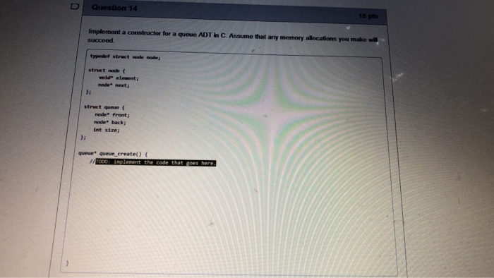 Solved DD Question 13 15 pts Short Answer: C Programming Ill | Chegg.com
