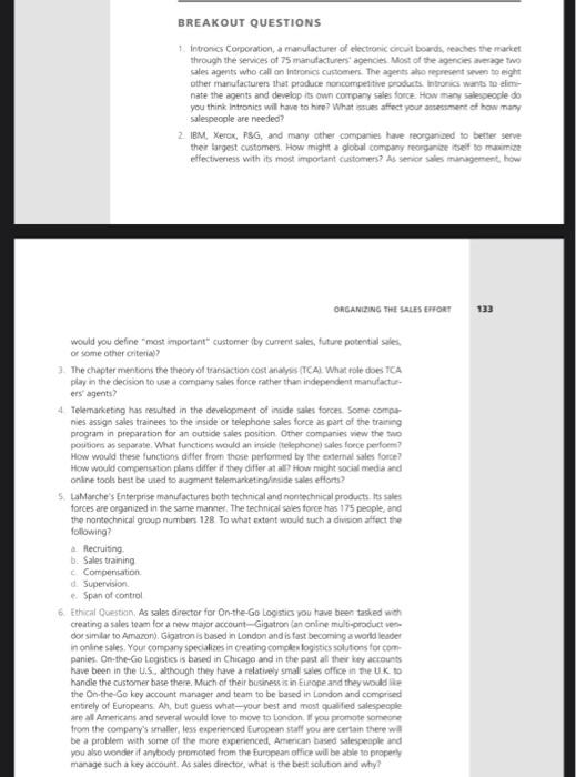 Solved BREAKOUT QUESTIONS 1. Intronics Corpciation, a | Chegg.com