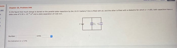 Solved RCES 201 Chapter 25, Problem 046 In the figure how | Chegg.com