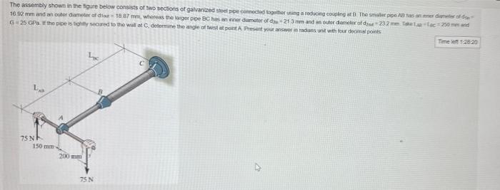 Solved Tirne int 1.2820 | Chegg.com