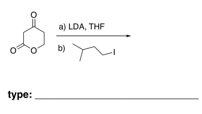 Solved a) LDA, THF b) | Chegg.com