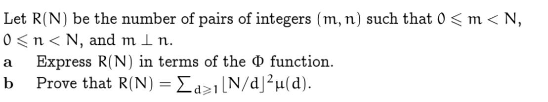 Solved Let R(N) ﻿be the number of pairs of integers (m,n) | Chegg.com