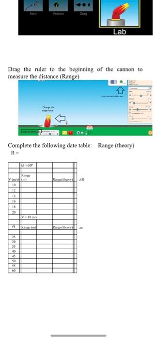 Drag the ruler to the beginning of the cannon to | Chegg.com