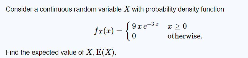 Solved Consider A Continuous Random Variable X ﻿with 4566