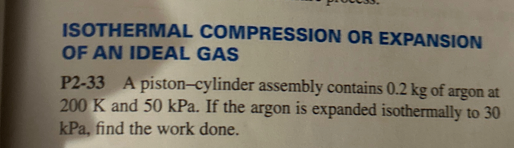 Solved ISOTHERMAL COMPRESSION OR EXPANSION OF AN IDEAL | Chegg.com