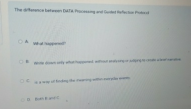Solved The difference between DATA Processing and Guidad | Chegg.com