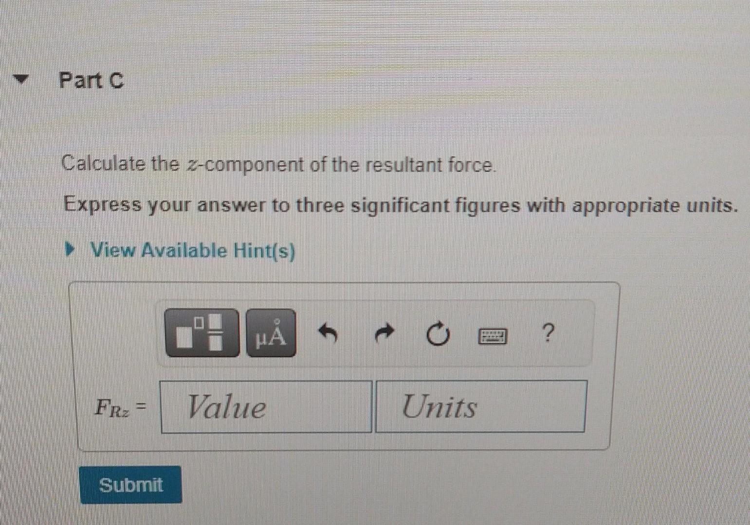 Solved Calculate the component of the resultant force in the | Chegg.com