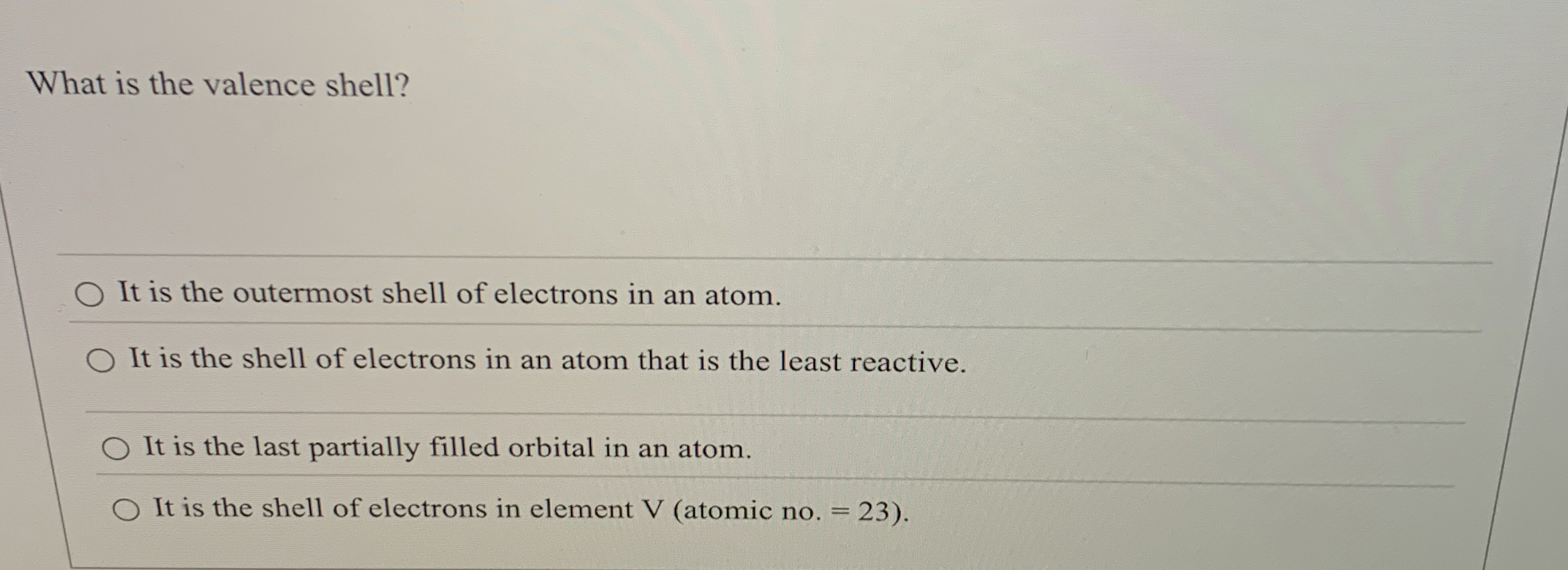 High Quality SOLUTION What is the valence shell?It is the outermost shell | Chegg.com
