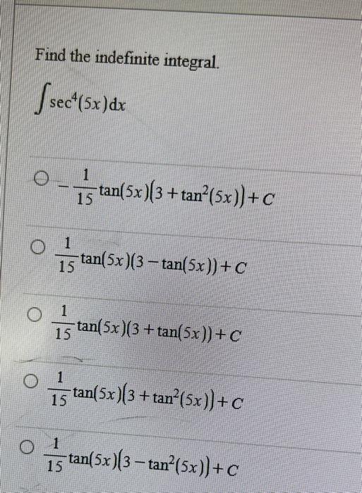Solved Find the indefinite integral. ∫sin2(7x)dx | Chegg.com