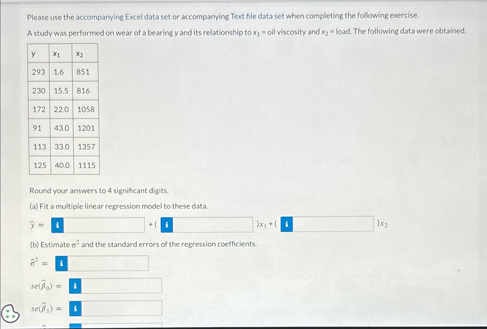 Solved Please use the accompanying Excel data set or | Chegg.com Solved Please use the accompanying Excel data set or | Chegg.com