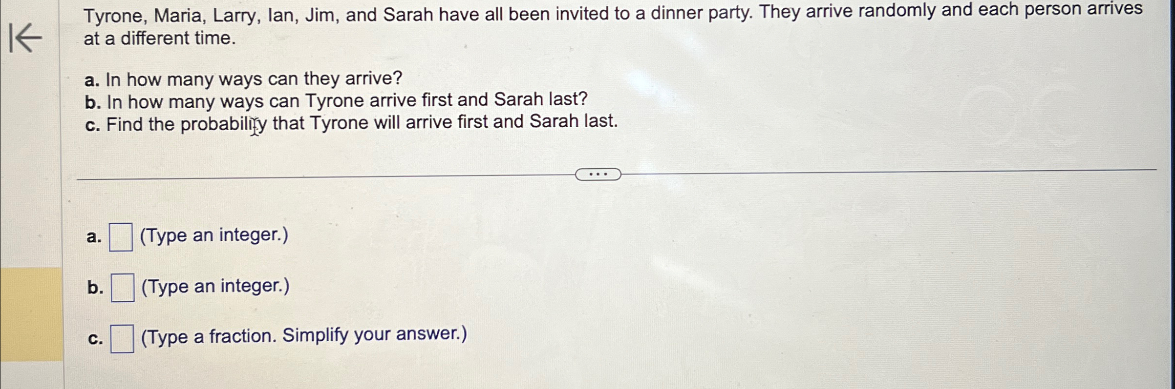 Solved Tyrone, Maria, Larry, lan, Jim, and Sarah have all | Chegg.com