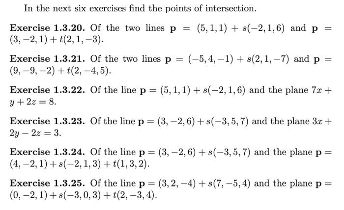 Solved In the next six exercises find the points of | Chegg.com