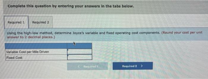 Solved E5-20 (Algo) Estimating Cost Behavior Using High-Low | Chegg.com