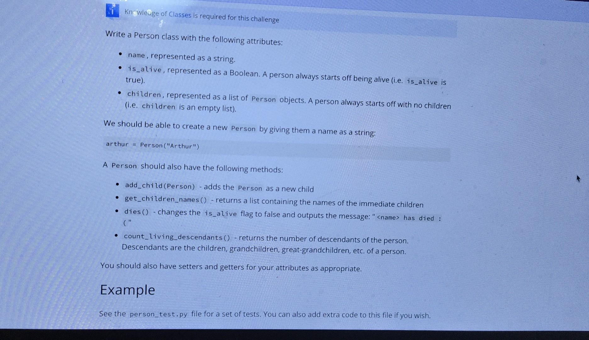 Solved Write a Person class with the following attributes: - | Chegg.com