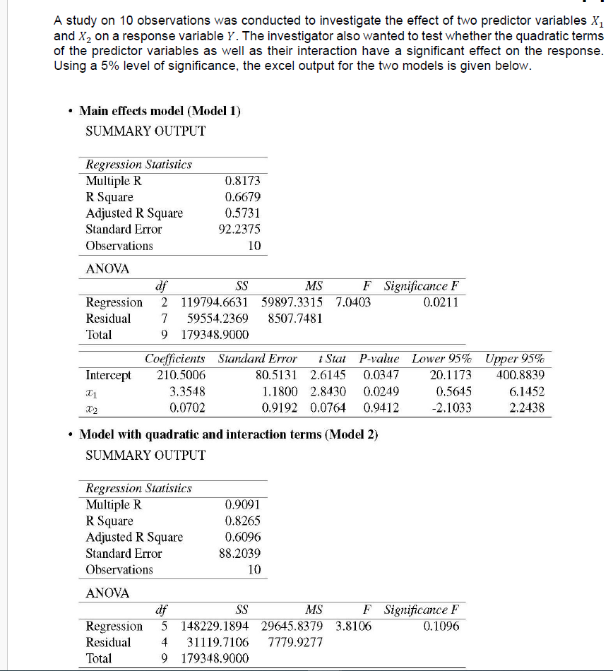Solved STA2604/012/05.1) ﻿Write down the two fitted | Chegg.com