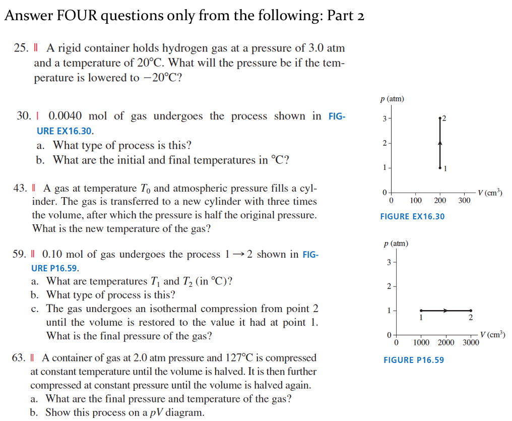Solved Answer FOUR questions only from the following: Part | Chegg.com