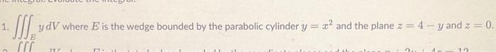 Solved set up an iterated triple integral with well defined | Chegg.com