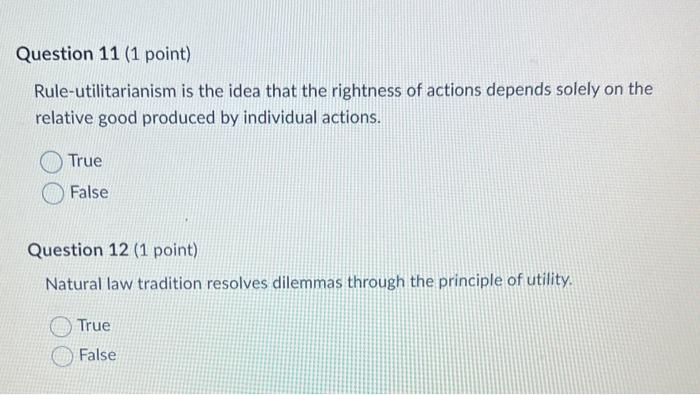 Rule-utilitarianism is the idea that the rightness of | Chegg.com