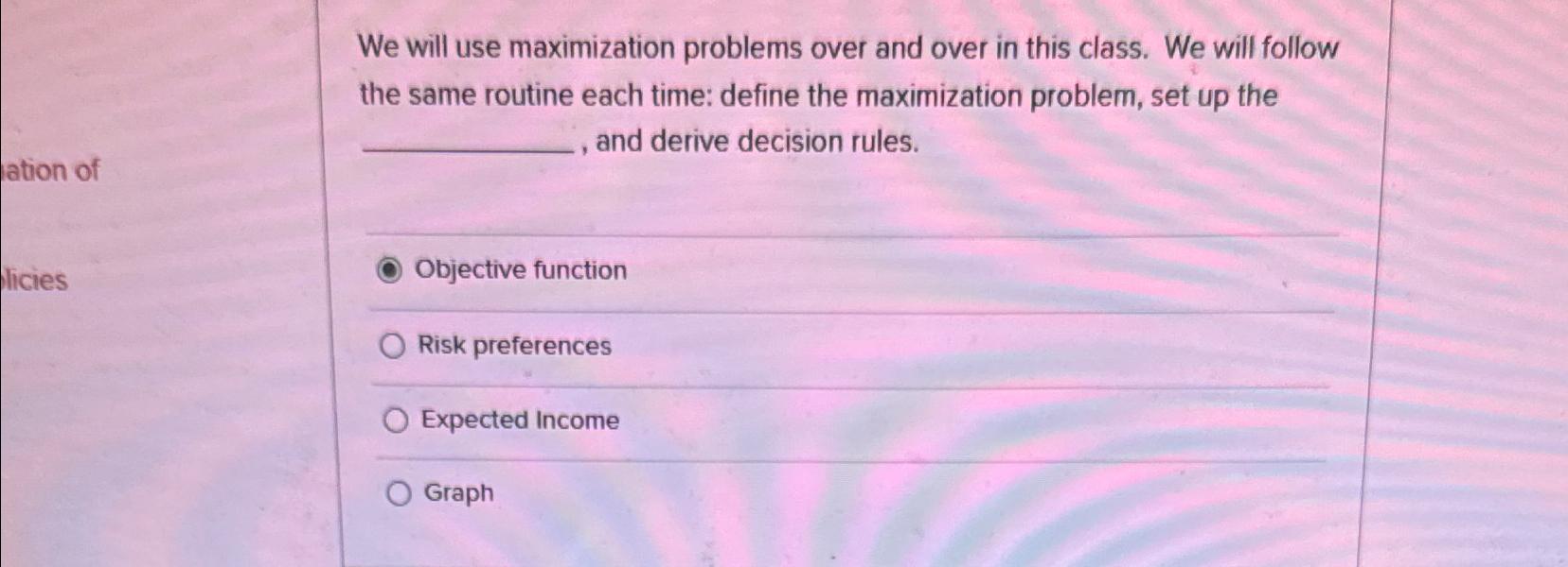 Solved We will use maximization problems over and over in | Chegg.com