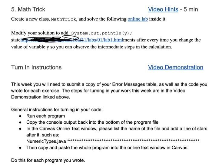 Solved Java Comments, variables, and assignment | Chegg.com