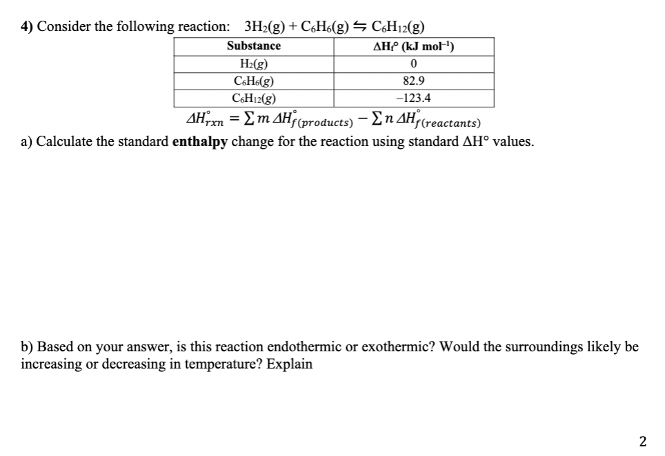 Solved Consider the following reaction: | Chegg.com