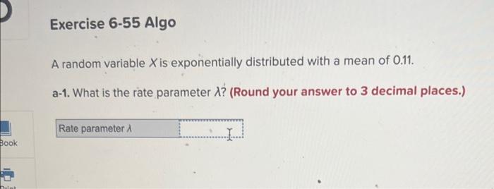 Solved A random variable X is exponentially distributed with | Chegg.com
