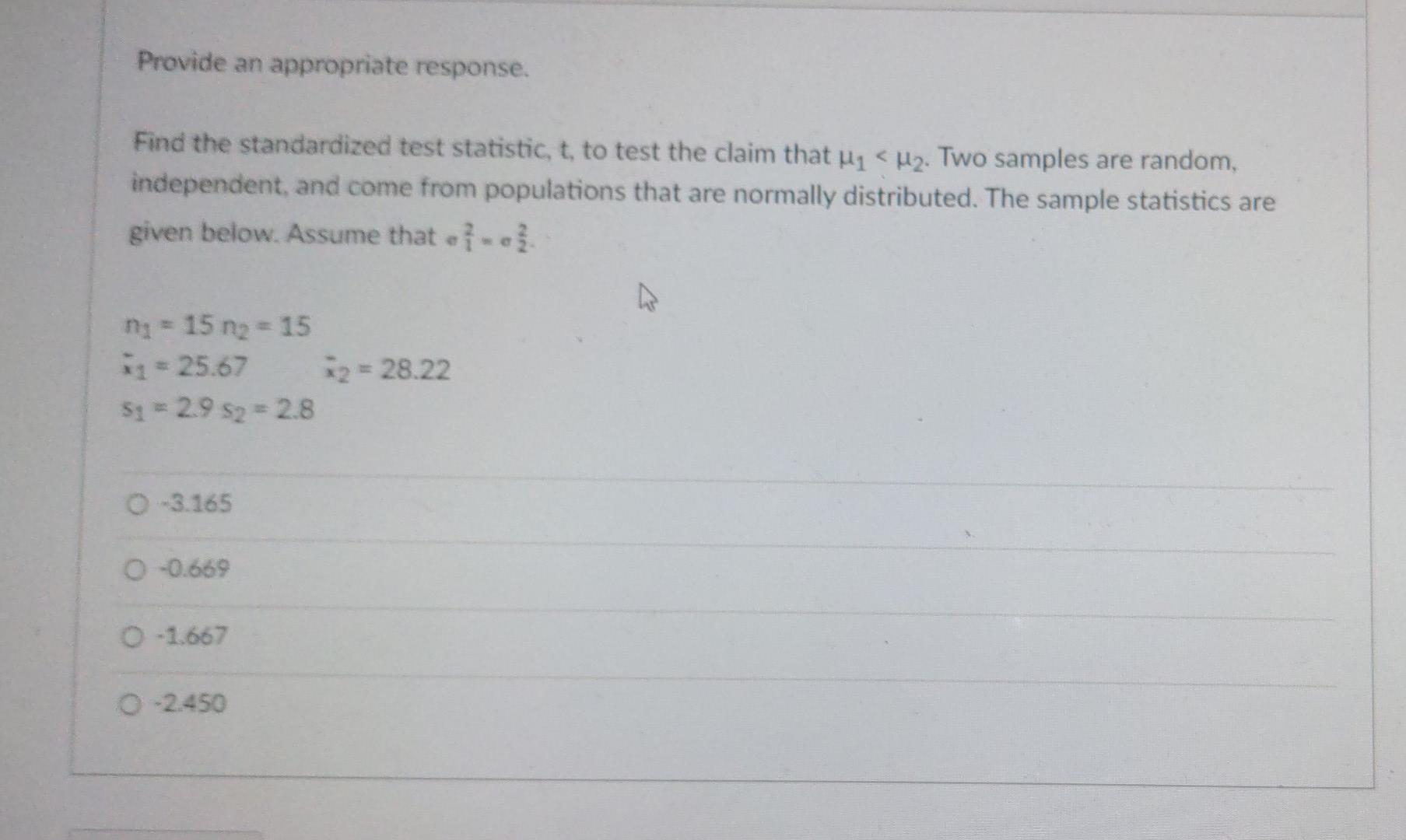 Solved Provide an appropriate response. Find the | Chegg.com