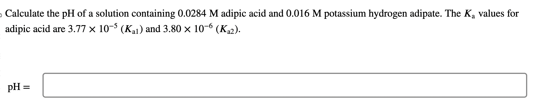 Solved Calculate the pH ﻿of a solution containing 0.0284M | Chegg.com
