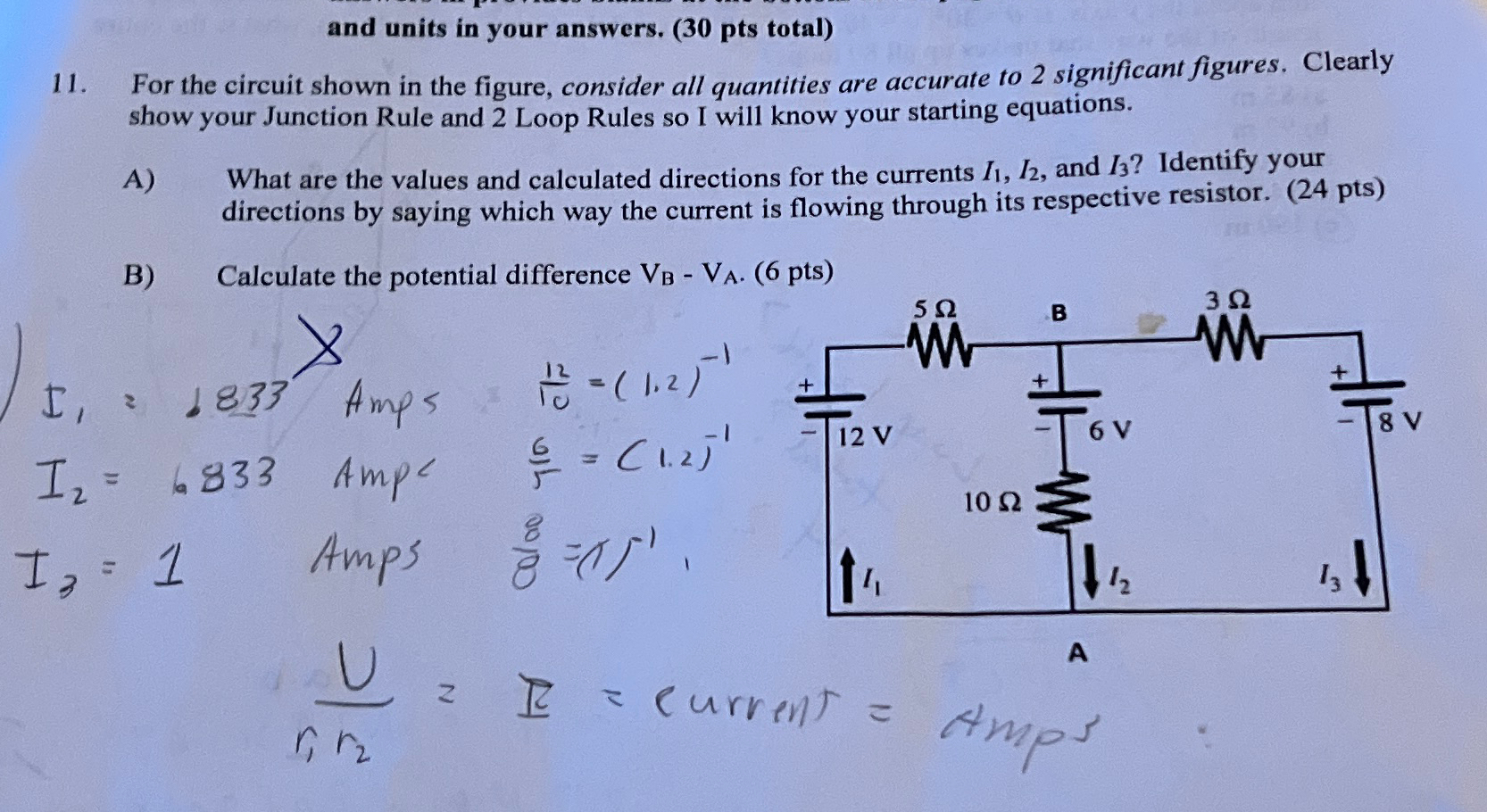 Solved and units in your answers. (30 ﻿pts total)11. ﻿For | Chegg.com