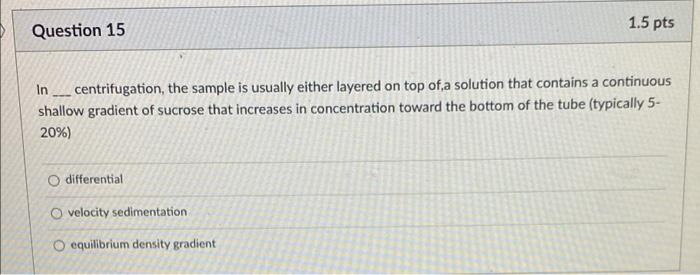 Solved From the choices given, pick the separation technique | Chegg.com