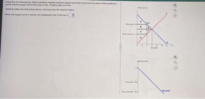 Using the line drawing tool draw a perfectly | Chegg.com