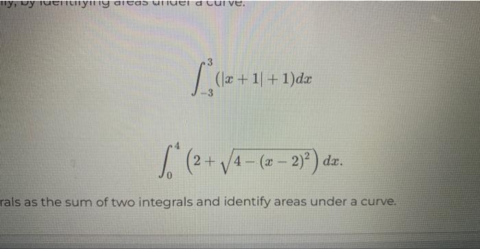 Solved Evaluate the integral graphically, by identifying | Chegg.com