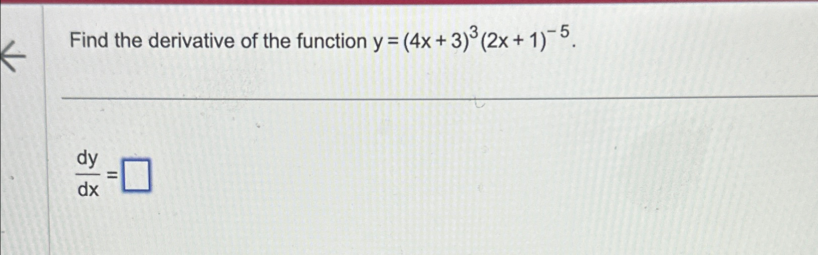 Solved Find the derivative of the function | Chegg.com