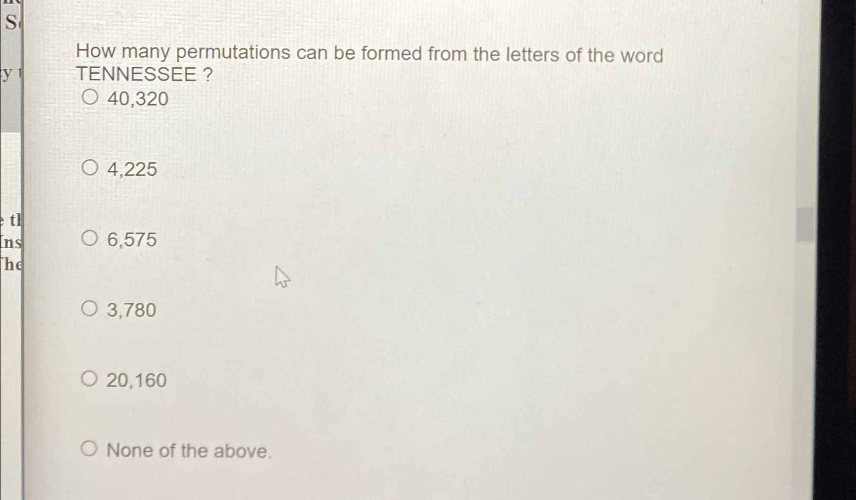 Solved How many permutations can be formed from the letters | Chegg.com