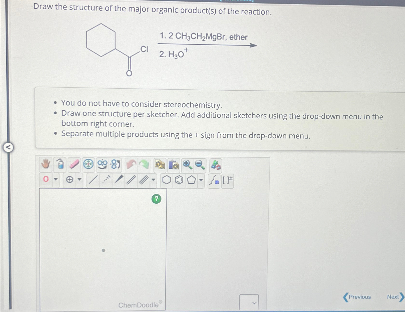 Solved Draw the structure of the major organic product(s) | Chegg.com