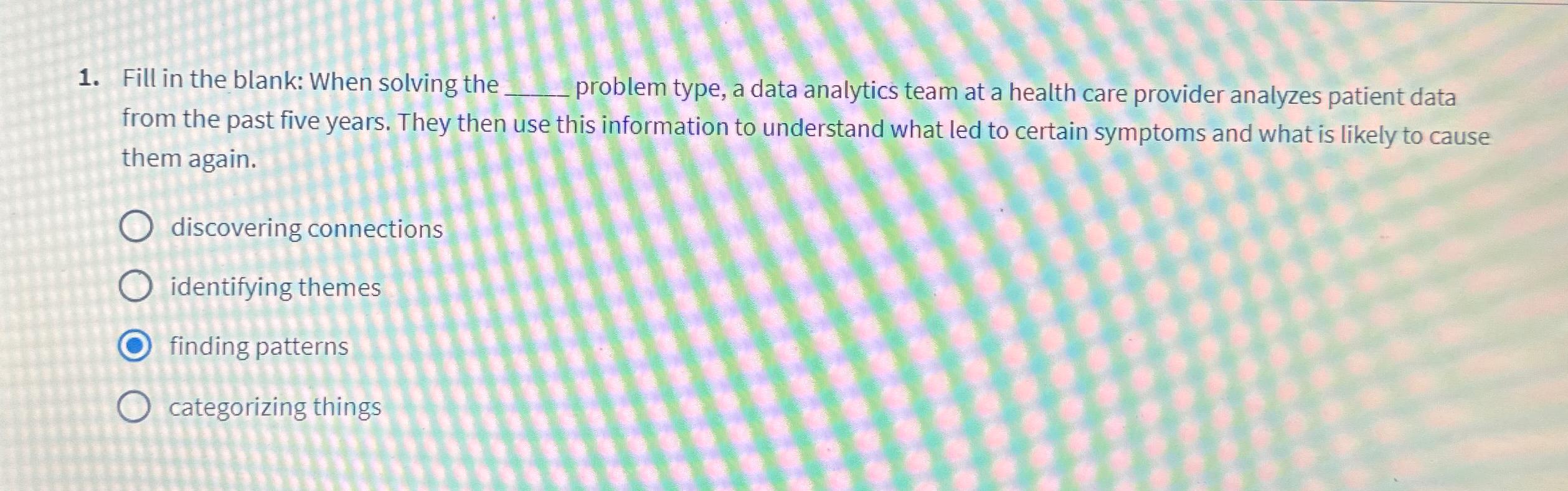 Solved Fill in the blank: When solving the problem type, a | Chegg.com