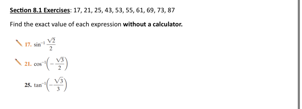 Solved Section 8.1 ﻿Exercises: | Chegg.com