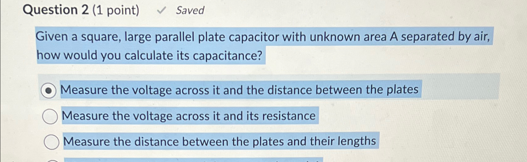 Solved Question 2 (1 ﻿point)SavedGiven a square, large | Chegg.com