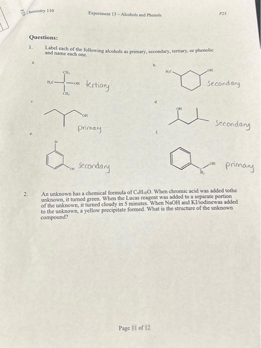 Solved 3. Write the structure of the product(s) of each of | Chegg.com