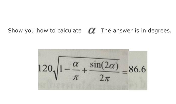 Solved Show you how to calculate Q The answer is in degrees. | Chegg.com