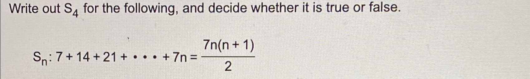 Solved Write out S4 ﻿for the following, and decide whether | Chegg.com