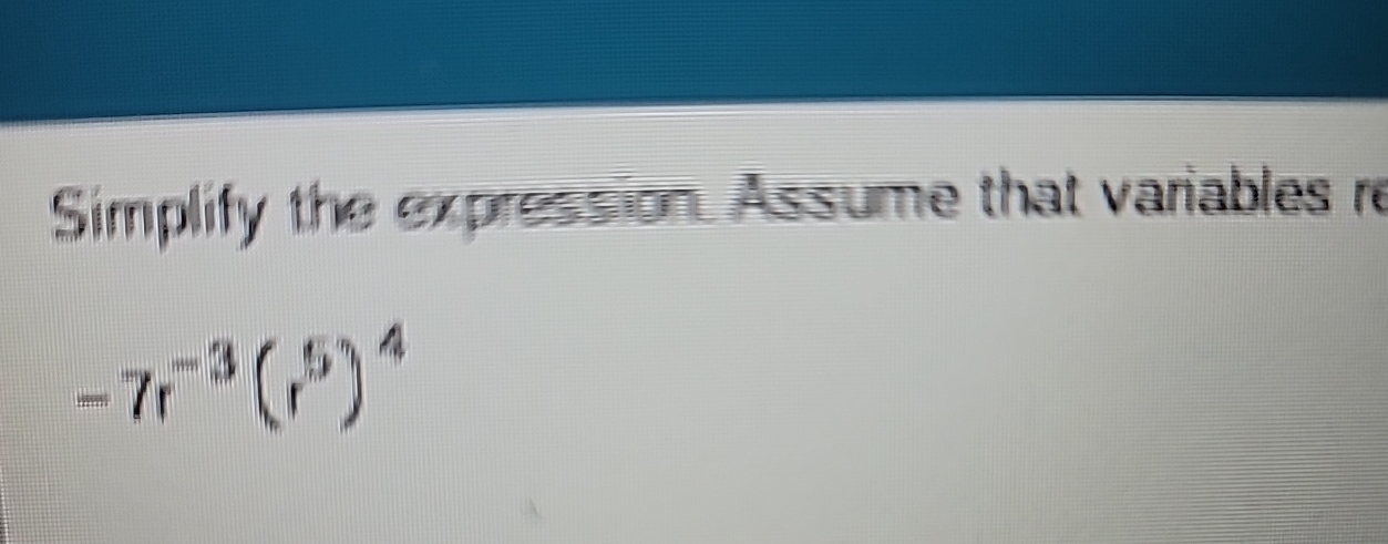 Solved Simplify the expression. Assume that | Chegg.com