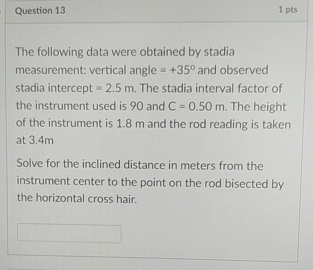 Solved Question 11 1 pts Determine the error of closure in | Chegg.com