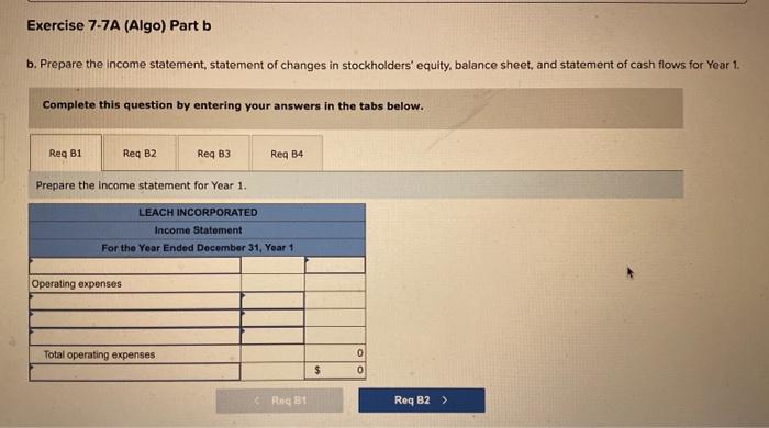 Solved Exercise 7-7A (Algo) Effect of recognizing | Chegg.com