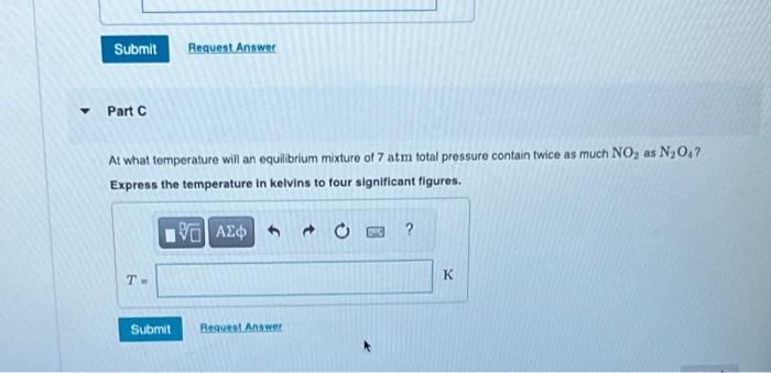 Solved Consider the following equilibrium: N2O4( g)⇌2NO2( g) | Chegg.com