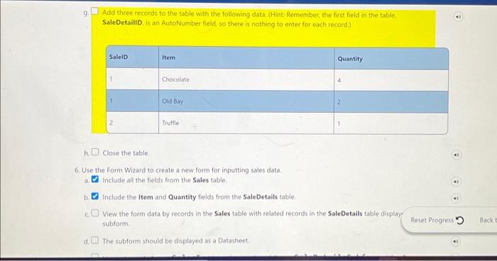 5. Create a new table to capture the details for each | Chegg.com