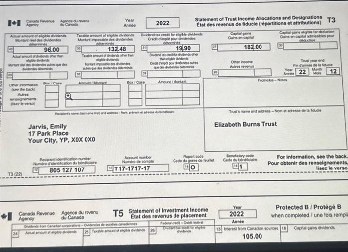 On Emily's tax return, what is the entry for Line | Chegg.com