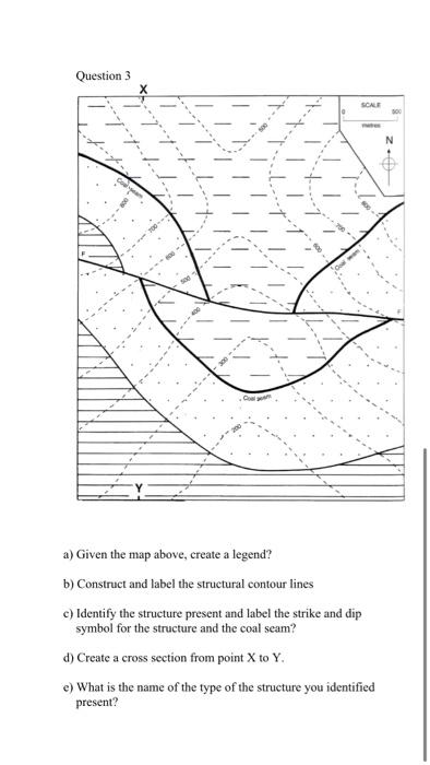 Solved a) Given the map above, create a legend? b) Construct | Chegg.com