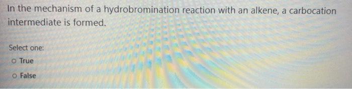 Solved In the mechanism of a hydrobromination reaction with | Chegg.com